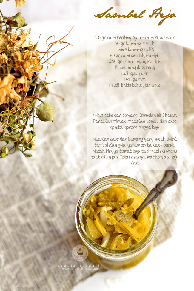 Sambel Hejo | Sambal Hijau | Momylicious