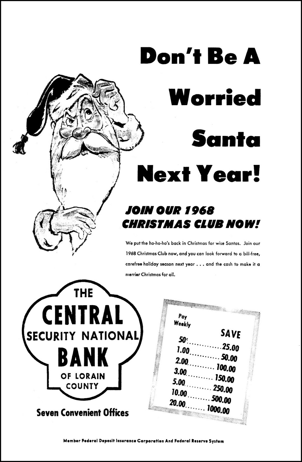Brady's Bunch of Lorain County Nostalgia: Central Bank Christmas Club ...