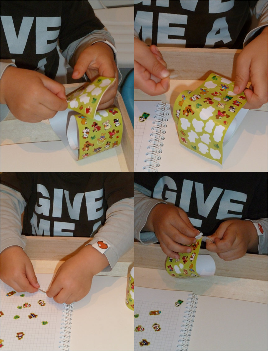 Family FECS: Montessori Activity: Pasting Stickers/Påsætning af ...