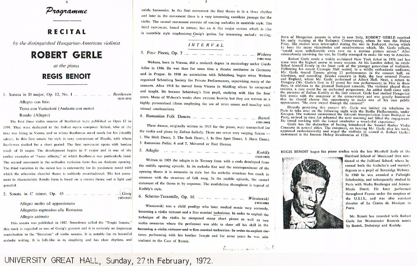 Celebrated musicians' concert tours of Southern Africa 1953 -1978 ...