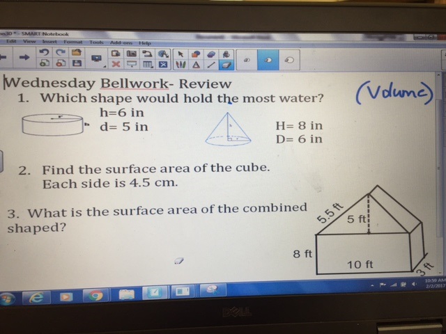 Mrs. Sessions - 7th Grade - Advanced Math: Bellwork Jan. 30-Feb. 2
