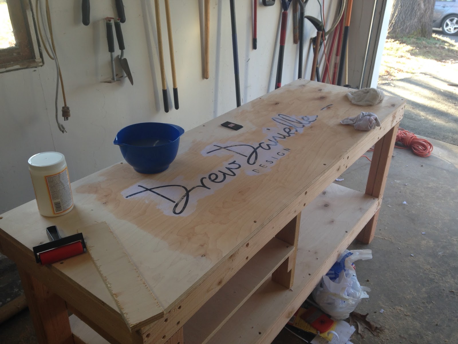 Drew Danielle Design: Custom Work Bench