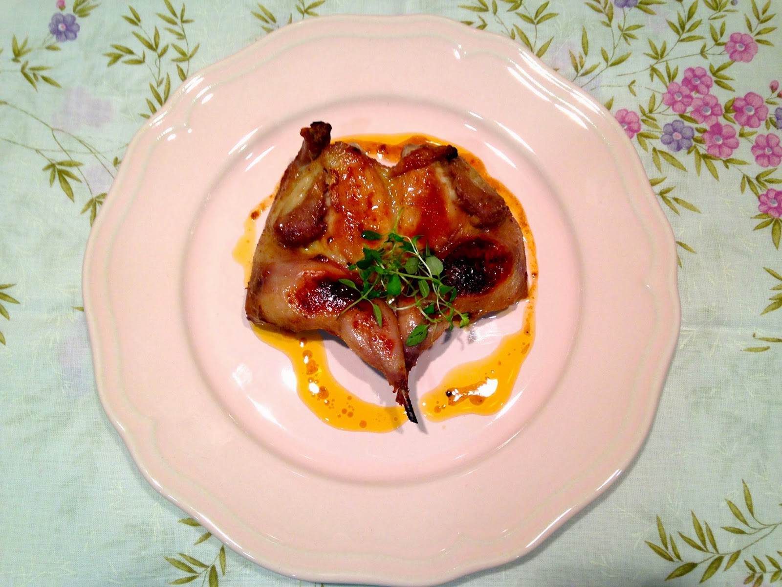 Codornizes no forno - Carlota entre tachos