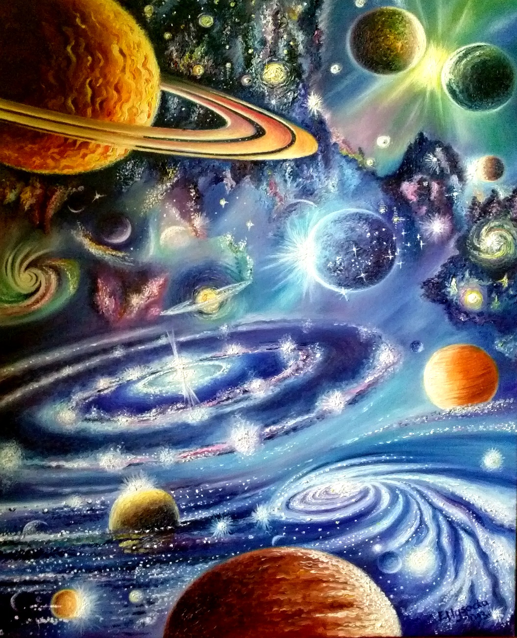 Malarstwo Rysunek. Obrazy na zamówienie.: Tajemnica Kosmosu. Kosmos ...