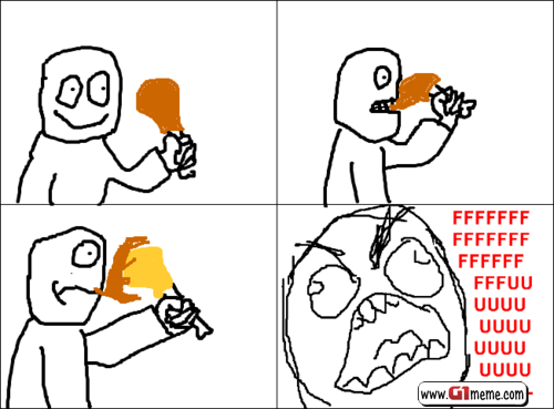 G1 meme: Comendo frango
