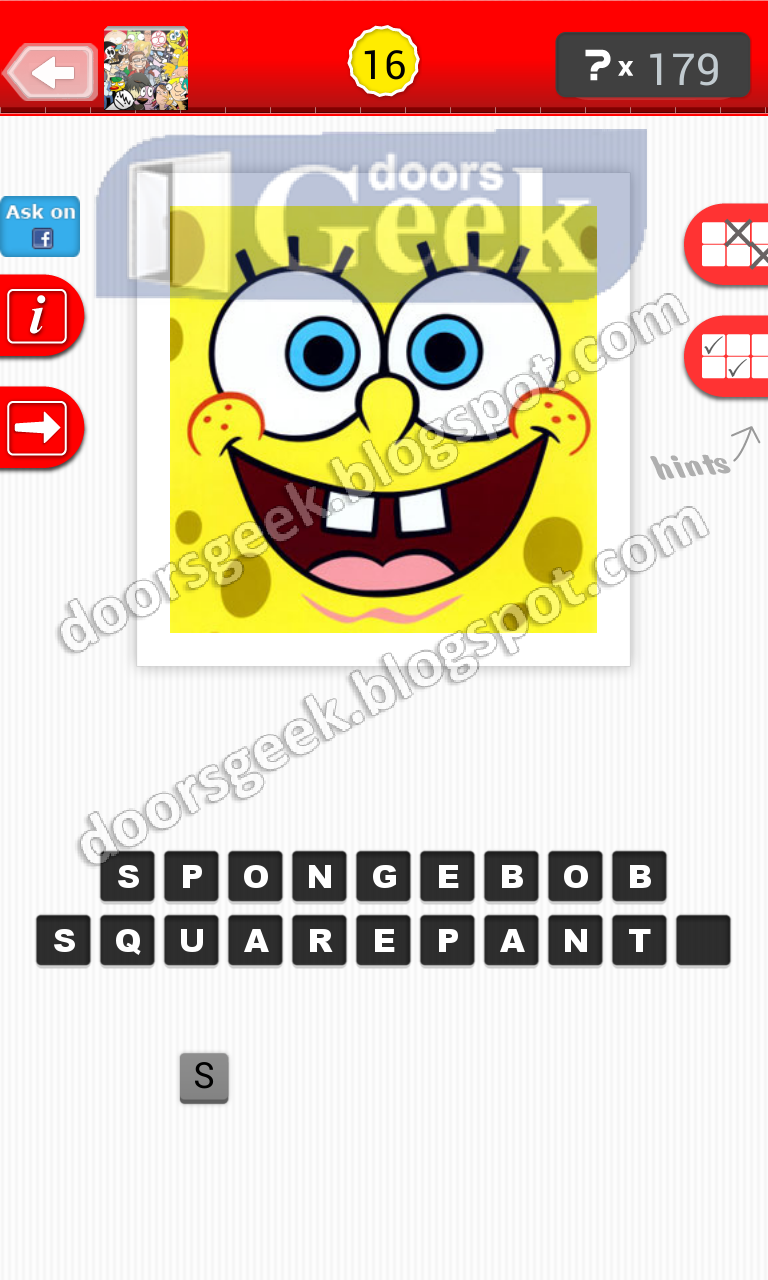 Guess The Cartoon Level 10-16 ~ Doors Geek