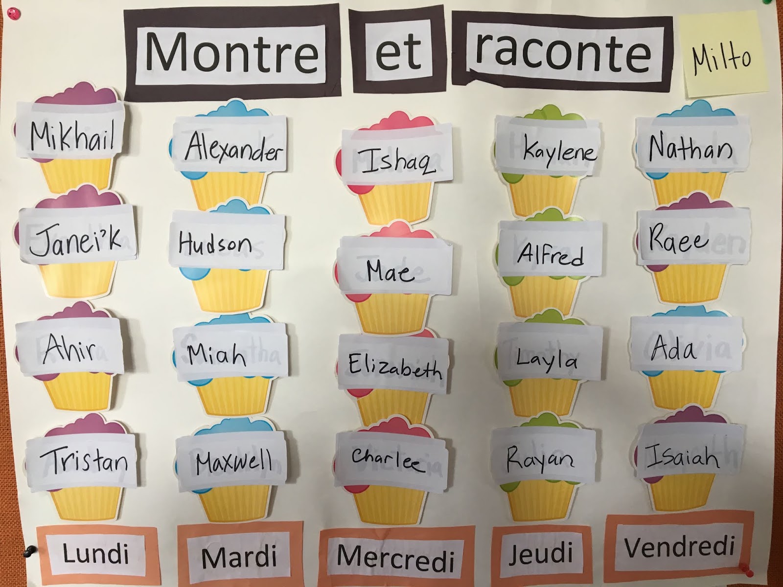 La classe de Mme Bensalam: Montre et raconte - Show and Tell