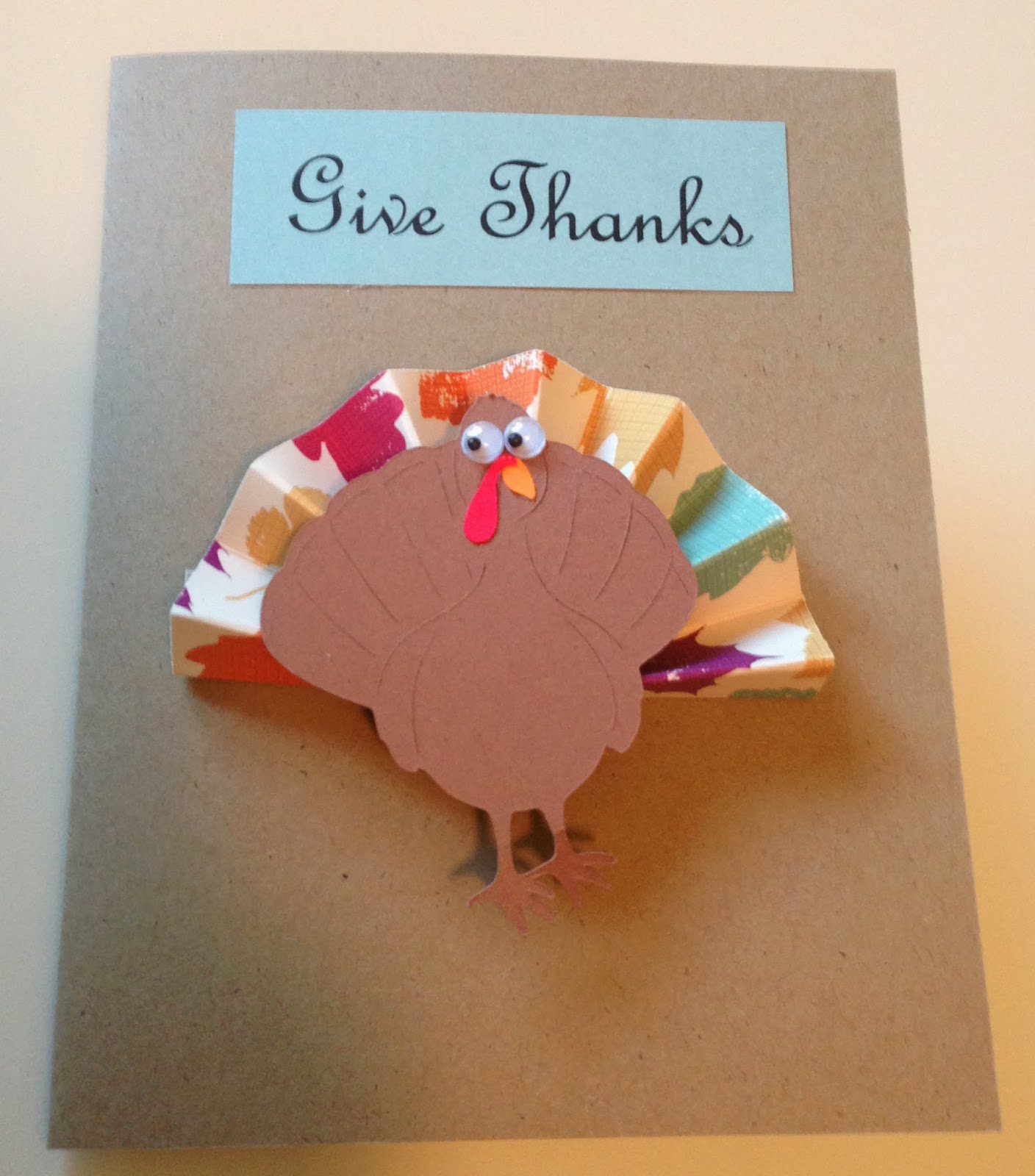 Our Hobby House: Thanksgiving Turkey Card