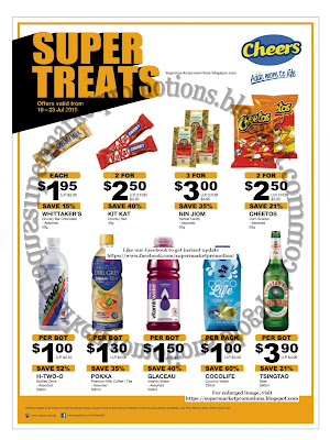 Cheers Super Treats 10 - 23 July 2018 ~ Supermarket Promotions