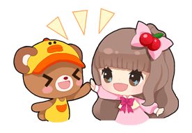 png : sticker1908 - LINE PLAY Cherry's Sweet Day