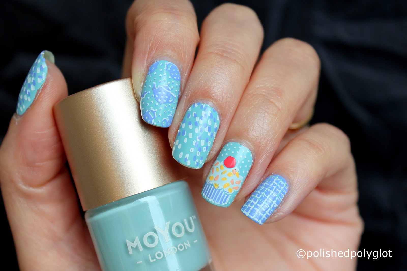 Nail Art │ Tea Time Manicure [Nail Crazies unite] / Polished Polyglot