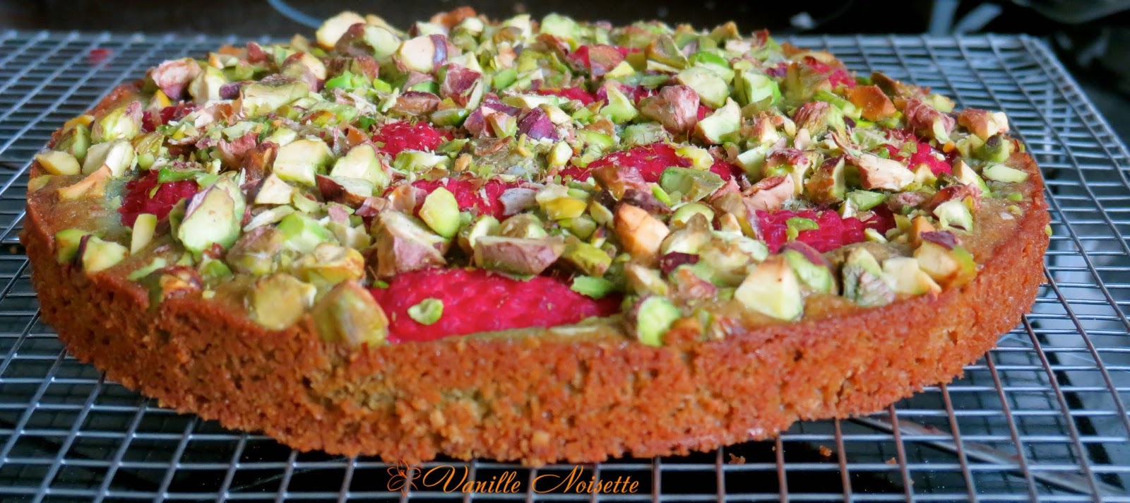 Vanille Noisette : ENTREMETS FRUITS ROUGES ET PISTACHE