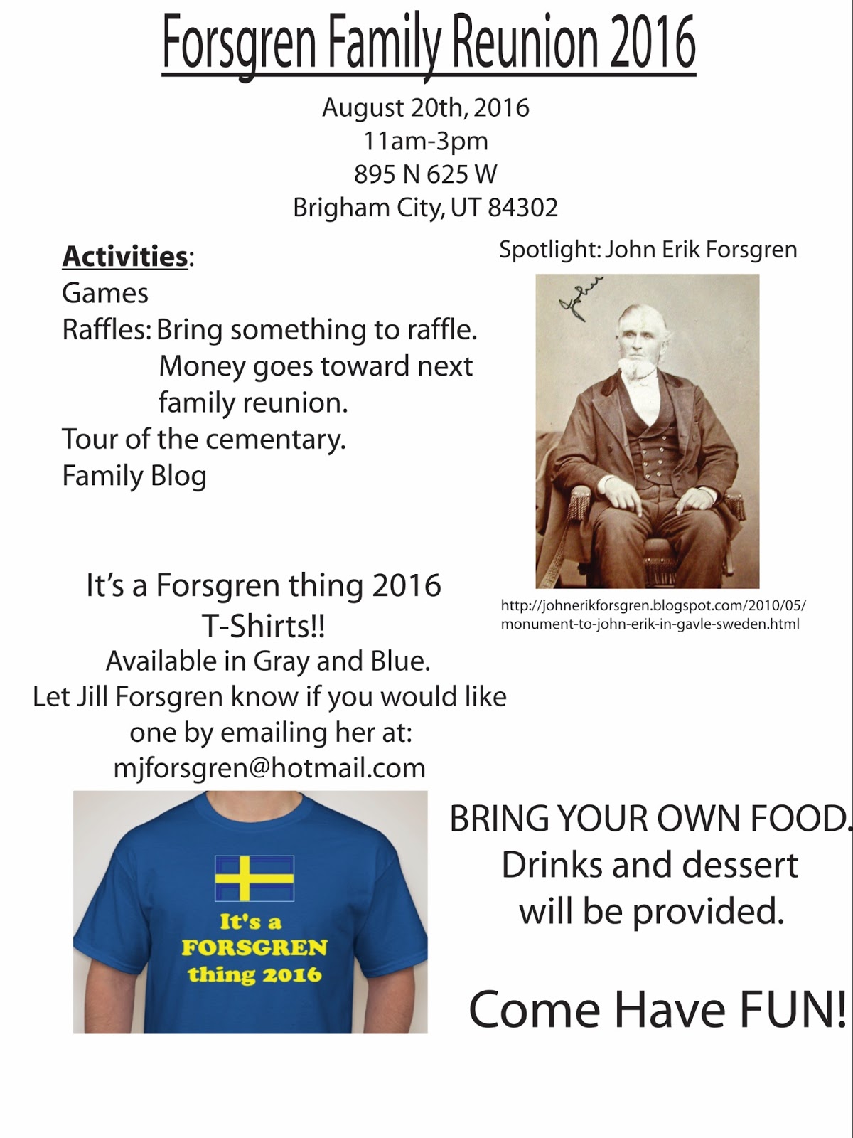 FORSGREN John Erik & Descendants