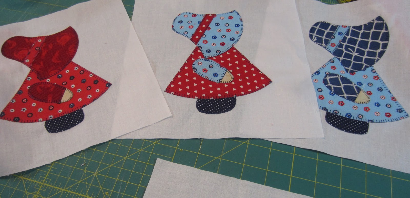 Bejeweledquilts by barb: SUNBONNET SUE AND OVERALL SAM
