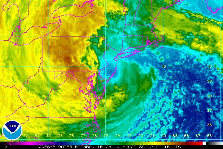 EYE OF THE STORM: "Sandy" Makes Landfall