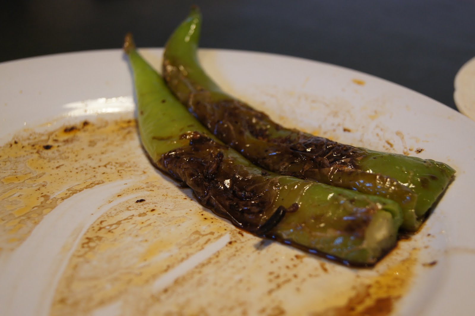 SALAD DAYS, OFFAL NIGHTS: Fried long green peppers (fu pi qing jiao)