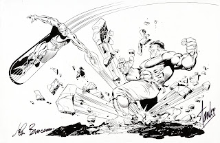 Cap'n's Comics: The Silver Surfer VS The Hulk by John Buscema