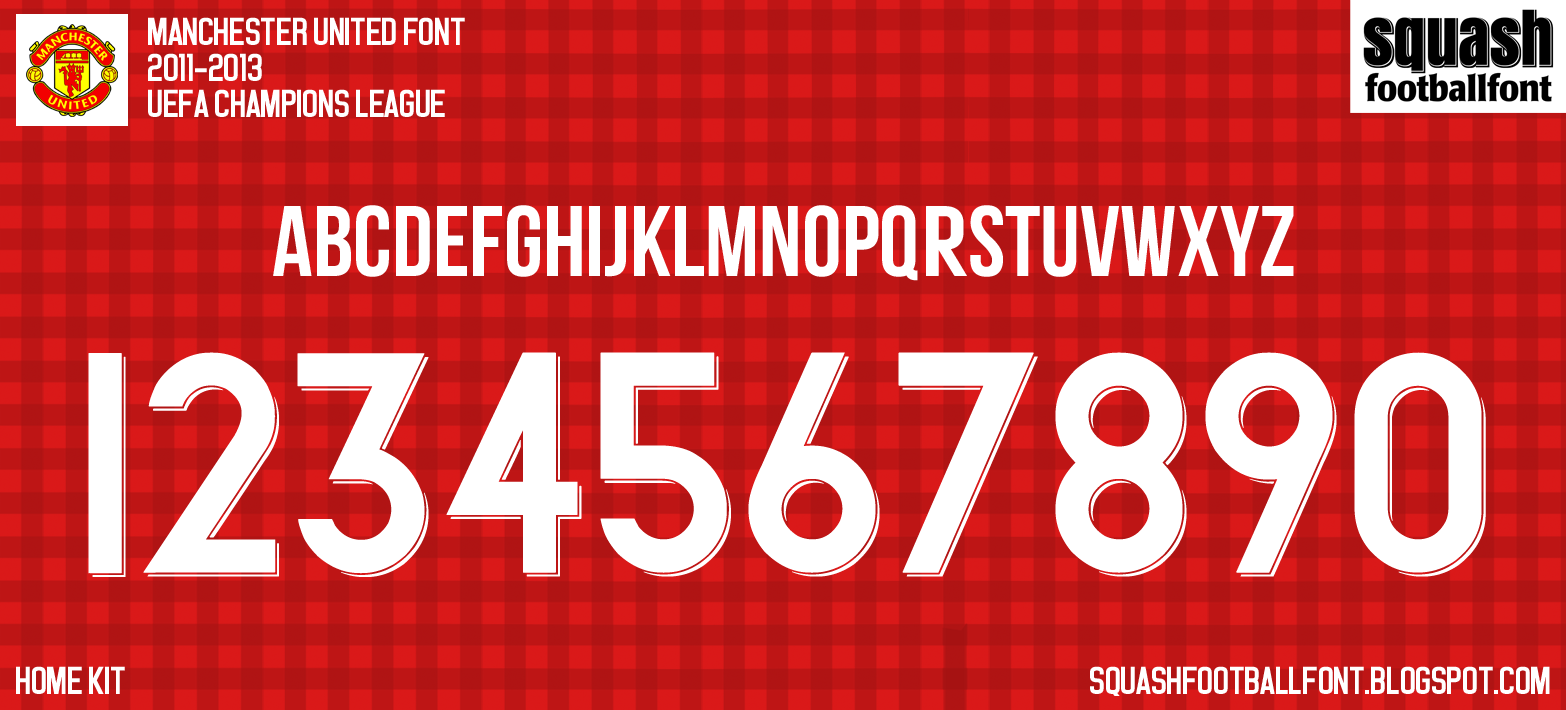 SFF: Manchester United 2011-2013 Font