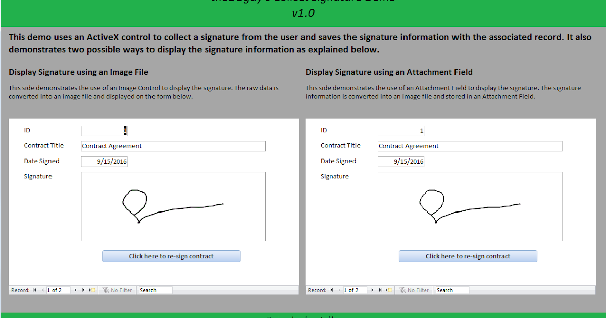theDBguy's Access Blog: Collect Signatures in Access Demo