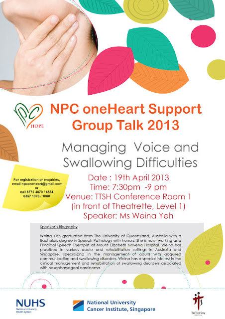 NPC One Heart - Nasopharyngeal Cancer Support Group: Managing Voice and ...