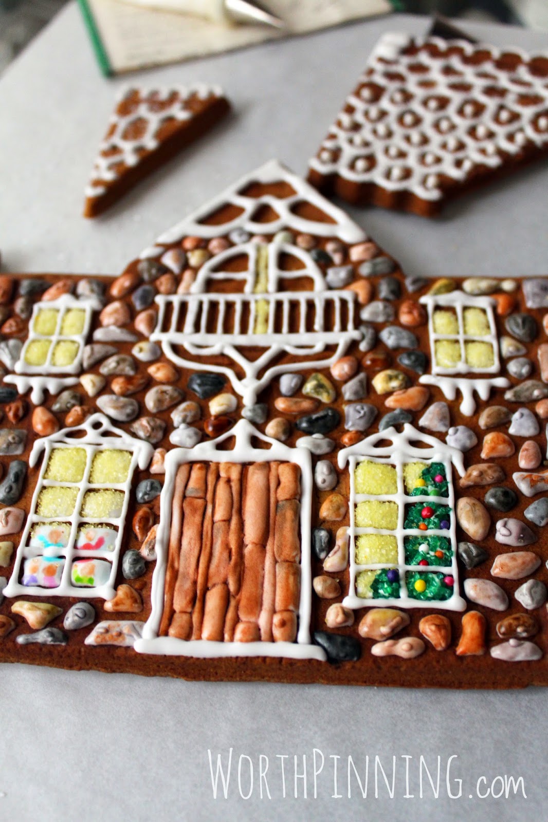 Stone Gingerbread House