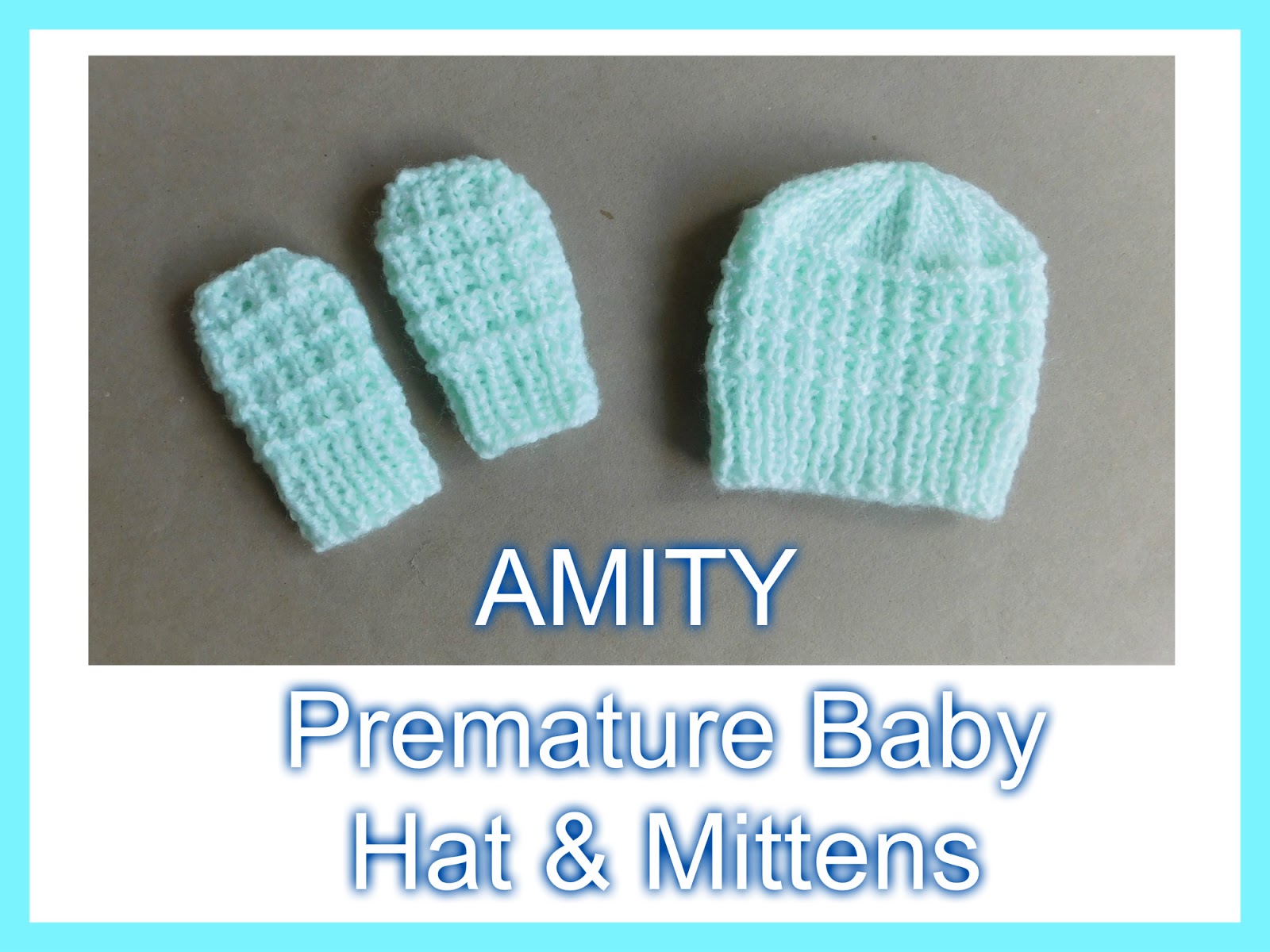 Marianna's Lazy Daisy Days: AMITY Baby Hat & Mittens