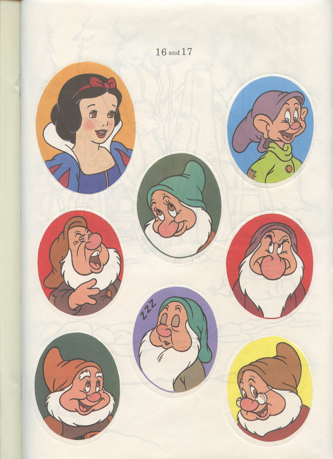 Filmic Light - Snow White Archive: 1993 Golden "Giant Sticker Fun" Book