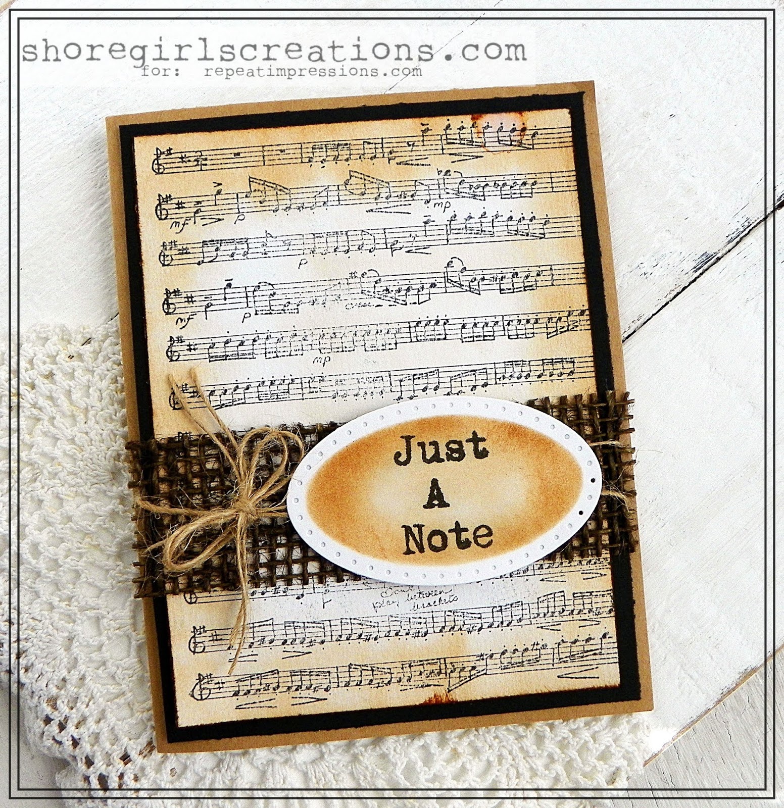 Shoregirl's Creations: Just A Note