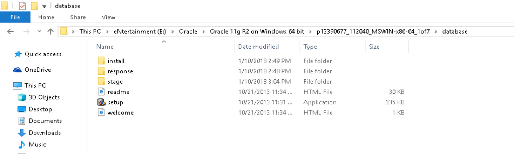 How to install and configure Oracle 11g R2 database on Windows 64-bit Server