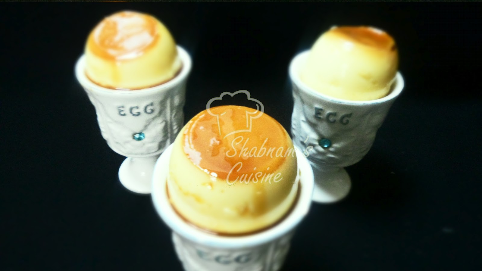 Shabnam's Cuisine: Egg Shape Pudding
