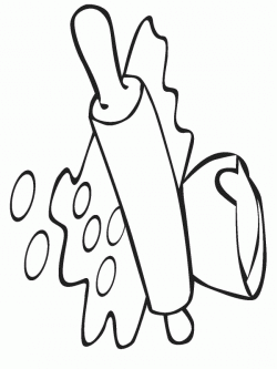 Rolling Pin Coloring Pages