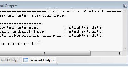 AYO RAIH PRESTASI: CONTOH PROGRAM STACK MEMBALIK KATA