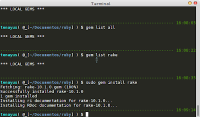 Scripting Ruby Linux