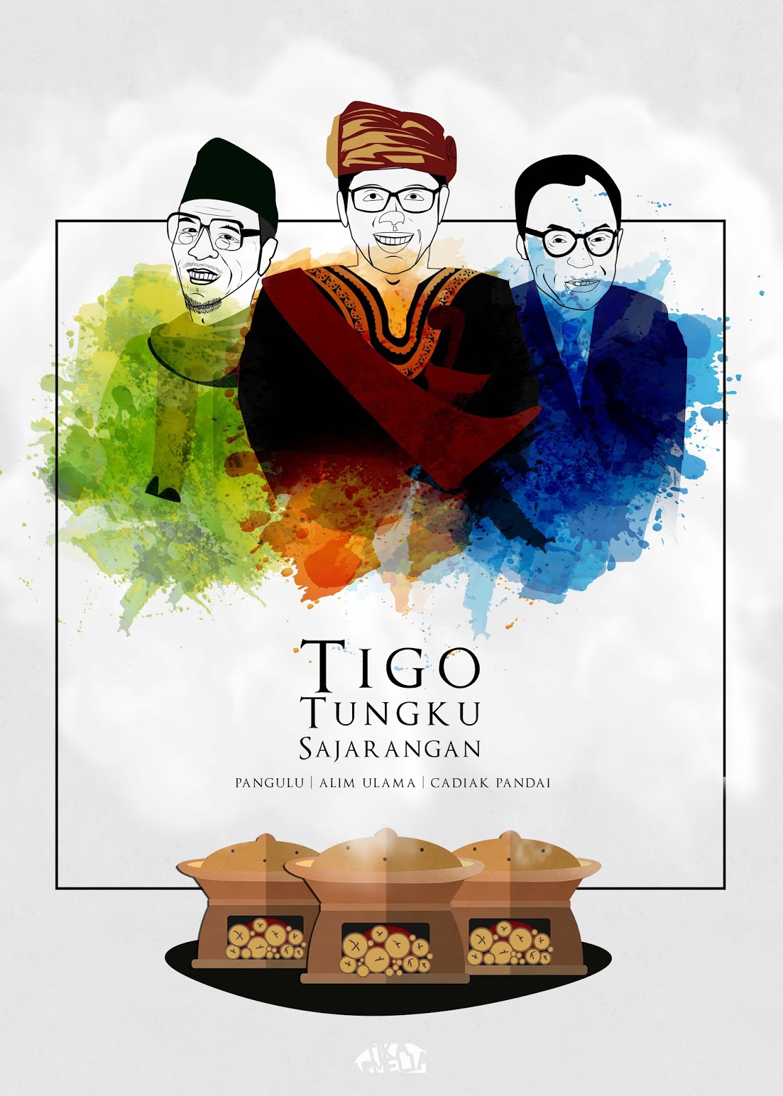 scraps me well: Kebudayaan Minangkabau : Tigo Tungku Sajarangan [Poster]