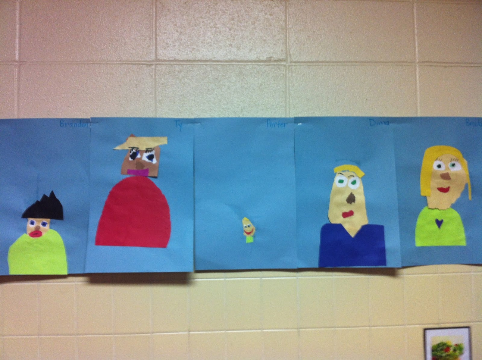 Follow First Grade: Collage Portaits