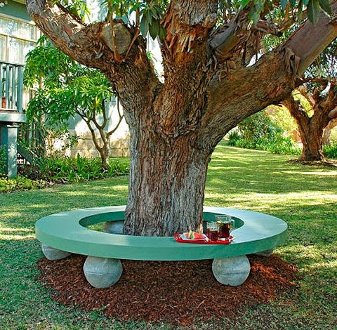 mostbeautifulbackyards: How to make a seat around a tree: If you need ...