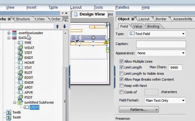 Sap Abap Okcodes Sap Abap Adobe Forms Long Texts