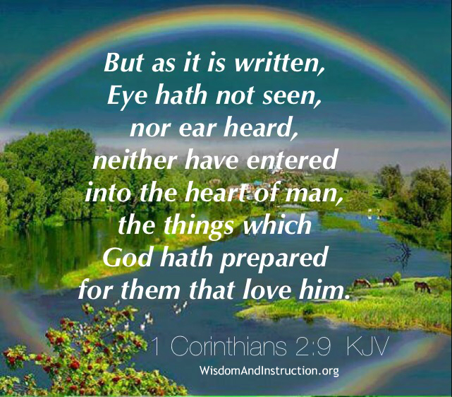 Wisdom and Instruction: 1 Corinthians 2:9 KJV