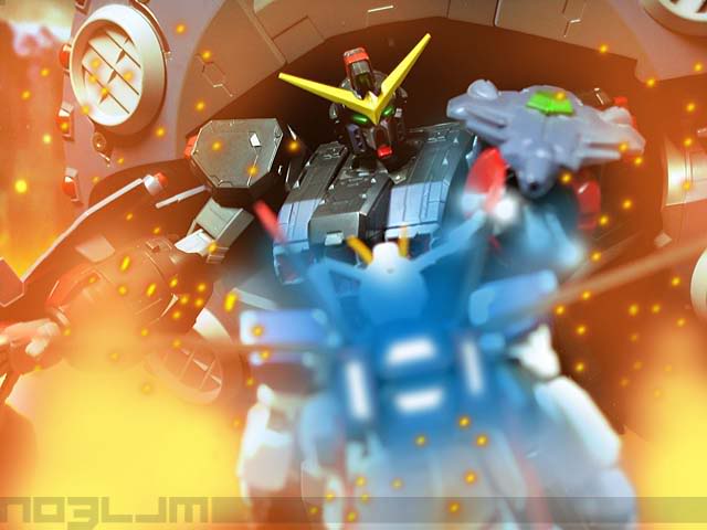Destroy Gundam VS Force Impulse and Freedom Gundam Digirama by no3ljm