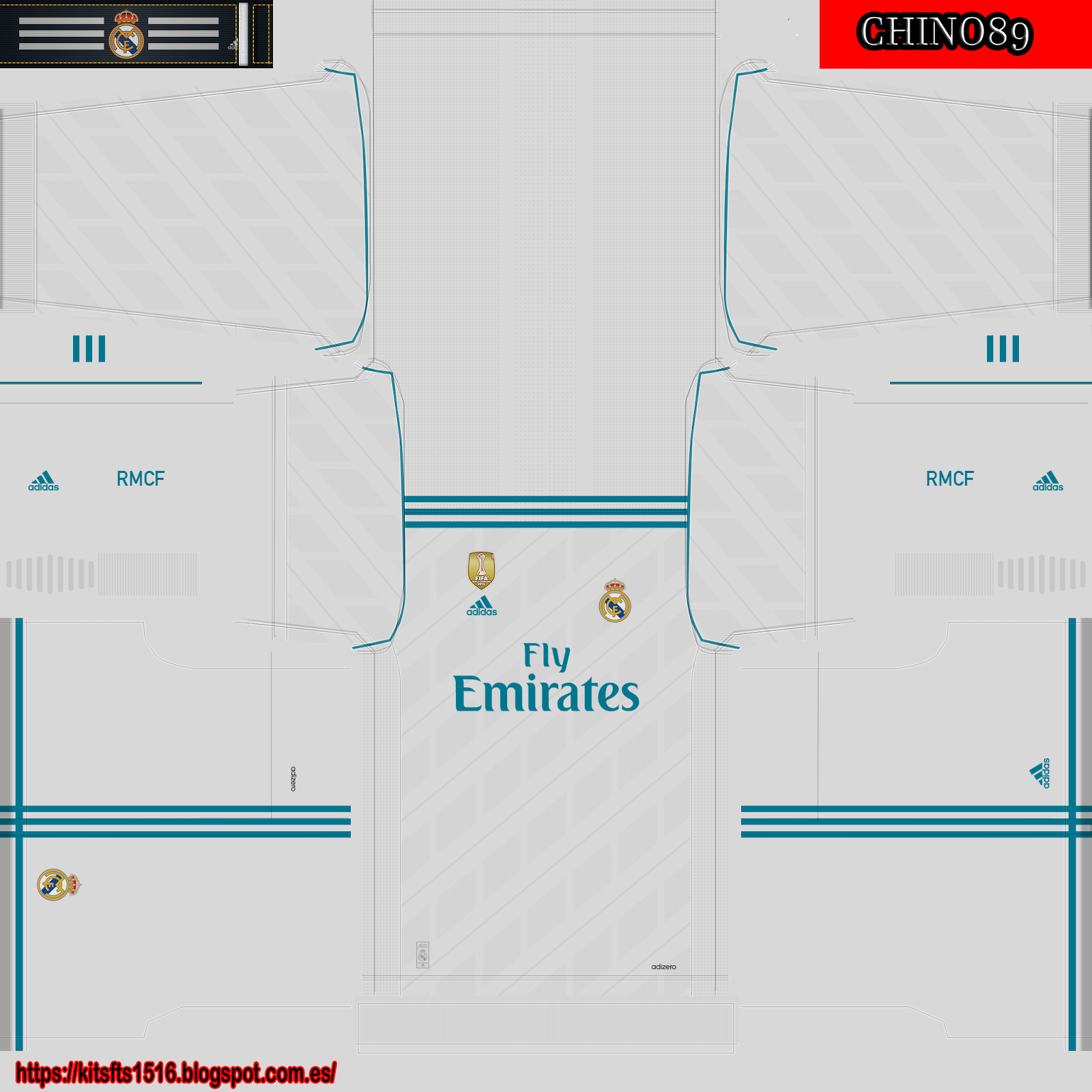 Kits Soccer Games!: REAL MADRID Temp. 2017/2018 PES 2018