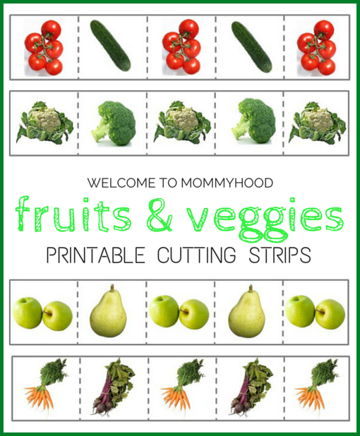 Preschool Fruit And Vegetable Art Activities Worksheets
