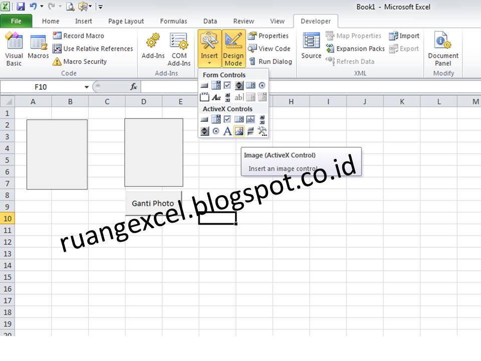 Cara membuat Tombol Insert Photo dengan Vba - Ruang Excel