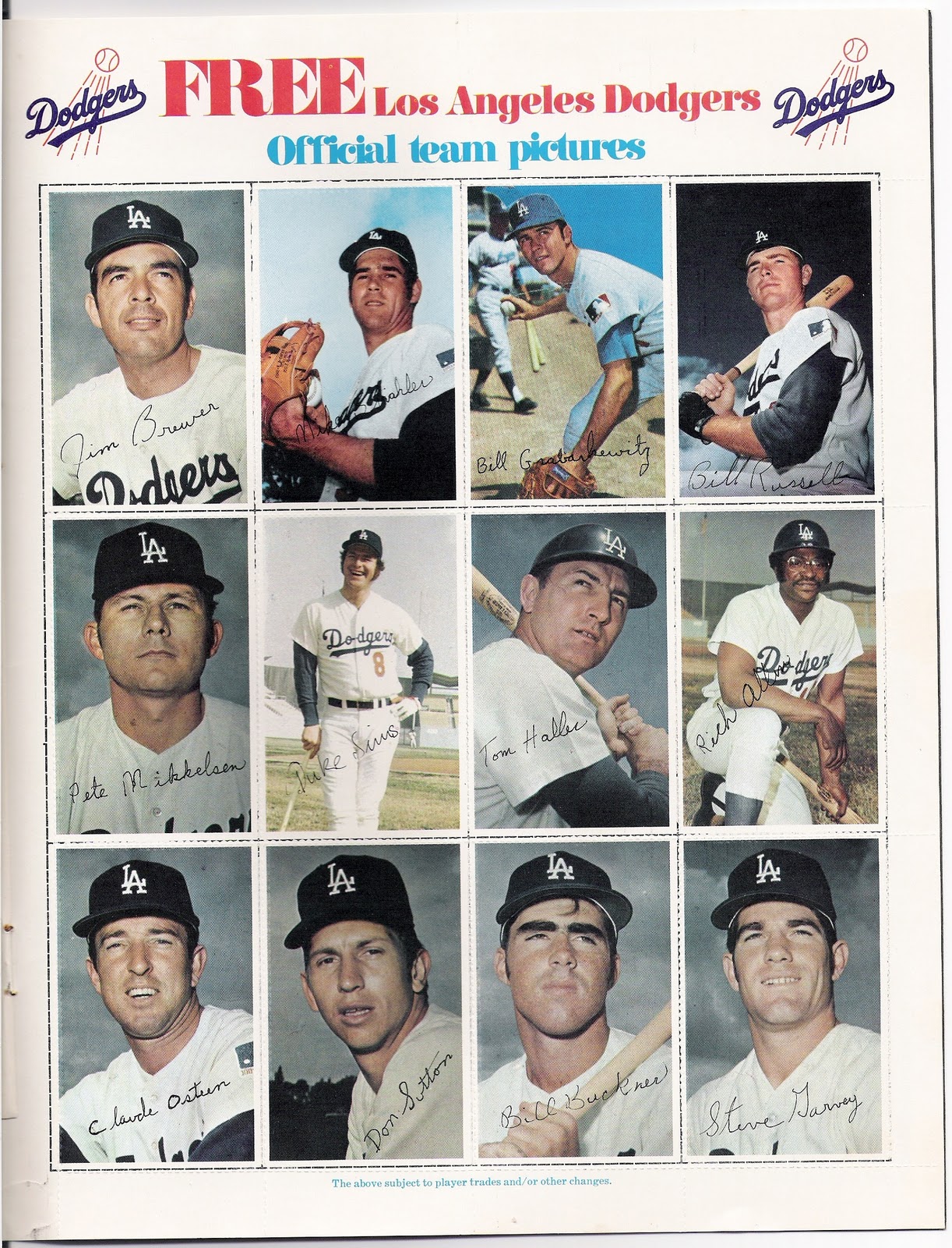 garvey cey russell lopes: more of yesterday's 1971 los angeles dodgers