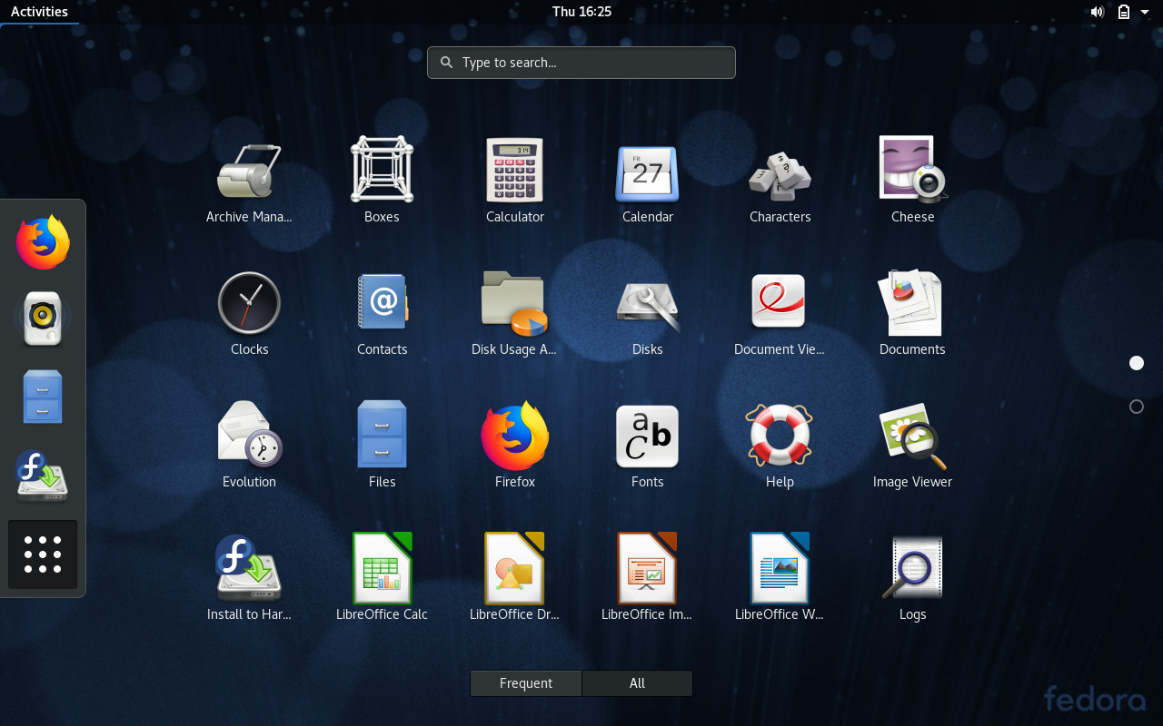 Fedora 28 Workstation beta screenshots