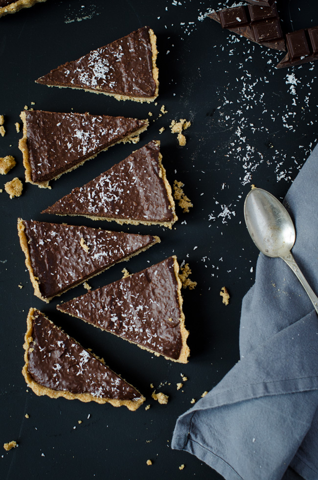 Tarte chocolat coco - Cerise et Praline