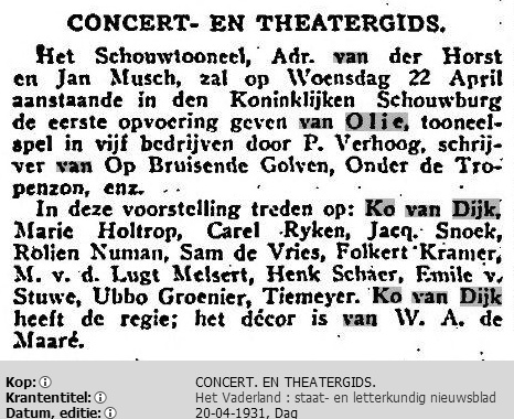 Noordwijkse Huizen: Kapitein Pieter Verhoog en het Toneel
