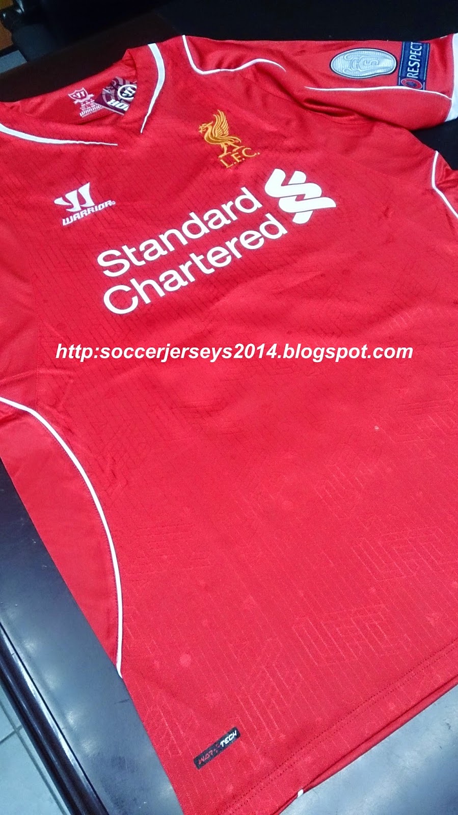 Soccer Jerseys 2014: New Liverpool Home 2014 - 2015 (With UCL Nameset ...