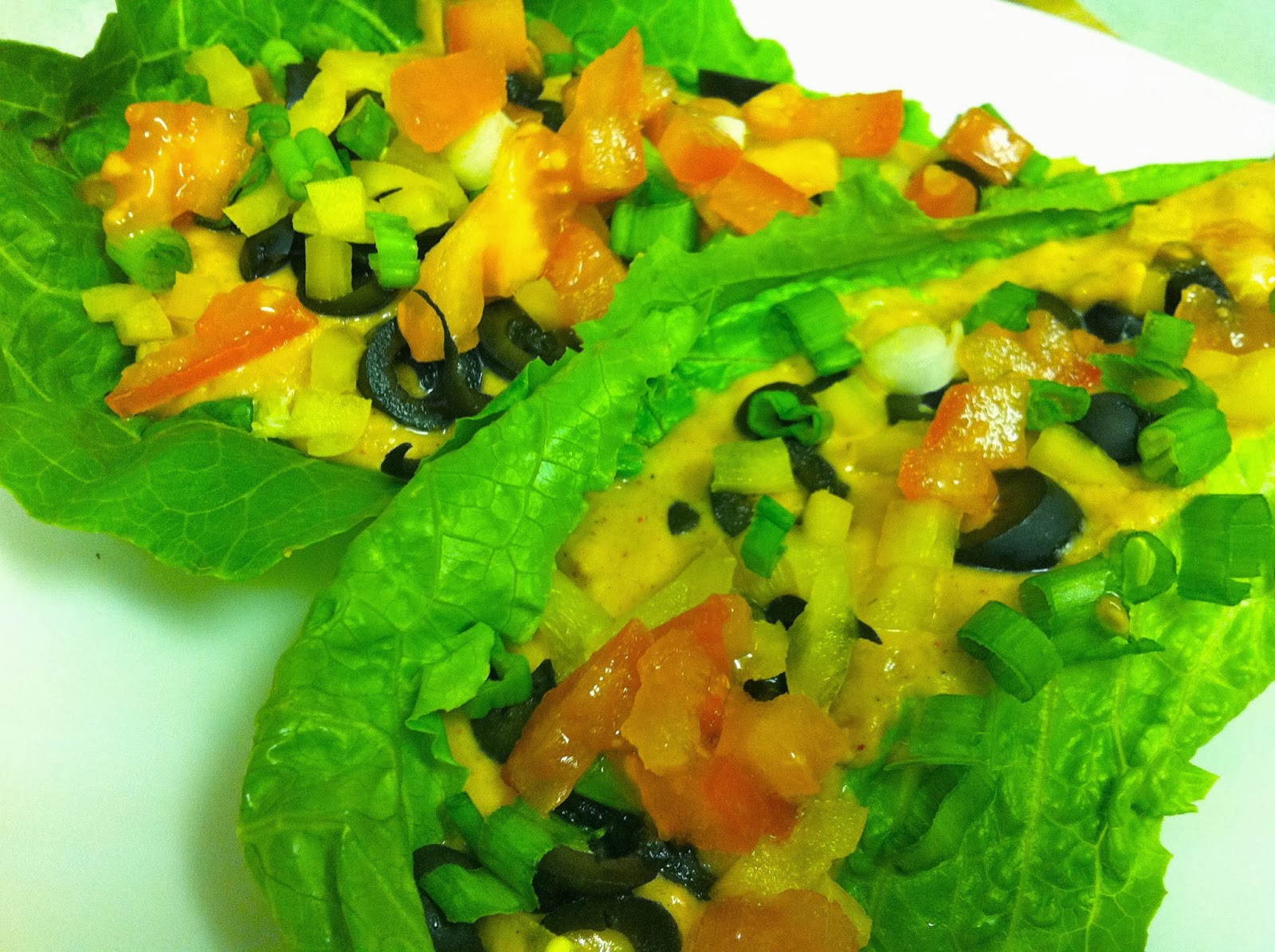 The Lifestyle Notebook : Refried Bean & Veggie Lettuce Wrap