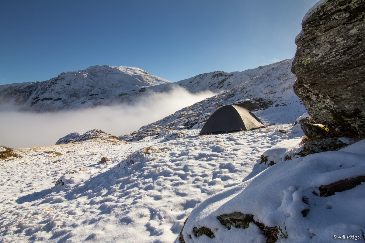 La hibernat în șaua Gărgălău (29 noiembrie-1 decembrie 2014) | Banda Roșie